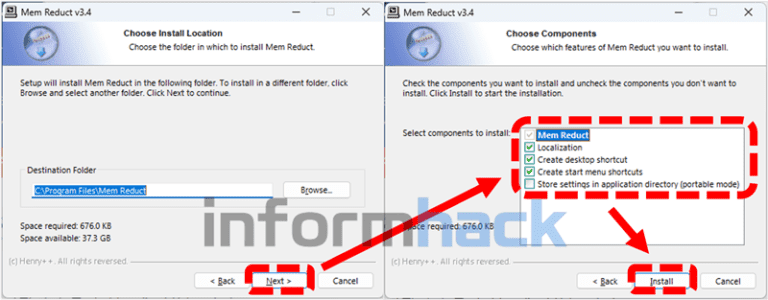 컴퓨터 메모리 최적화 프로그램 Mem Reduct 사용방법 - informhack