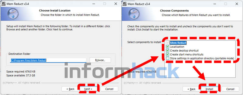 컴퓨터 메모리 최적화 프로그램 Mem Reduct 사용방법 - informhack