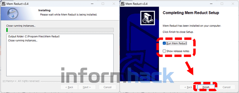 컴퓨터 메모리 최적화 프로그램 Mem Reduct 사용방법 - informhack